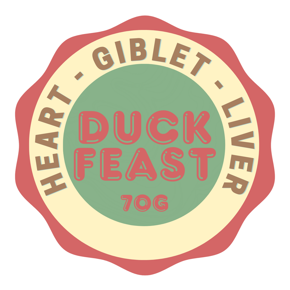 Freeze-Dried Raw Duck Feast (Liver, Heart & Gizzard) Treats (50g & 70g ...